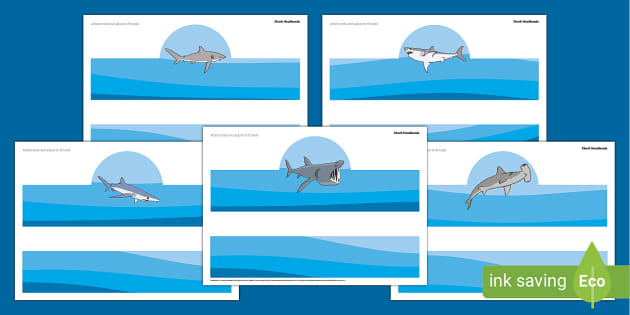 Realistic Shark Role Play Headbands