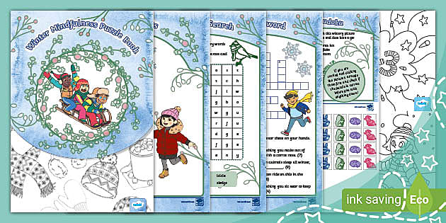 Winter Mindfulness Puzzle Book (Ages 5-7) (teacher made)