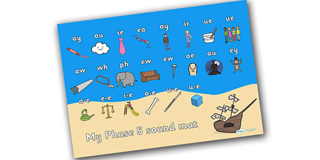 Under the Sea Themed Sound Mat Phase 5 (teacher made)