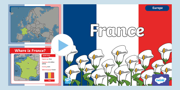 France KS1 PowerPoint - Geography - Europe (teacher made)