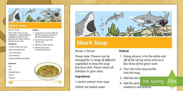 Shark Soup Pirate Recipe Step-by-Step Instructions - Twinkl
