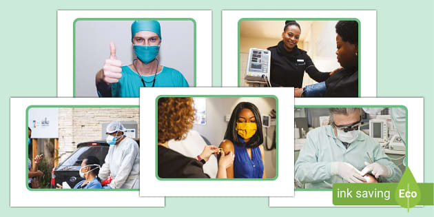 Healthcare Professionals Display Photos Pack (teacher made)