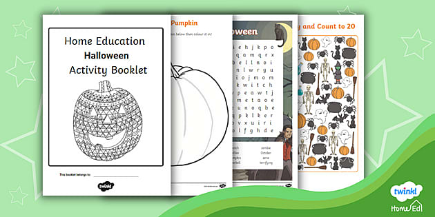 FREE! - Home Education Halloween Booklet (teacher made)