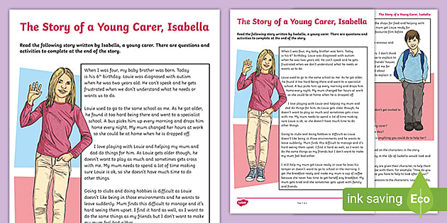 The Story of a Young Carer - Isabella (Teacher-Made)