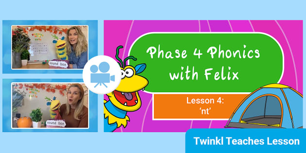 FREE! - Phase 4 phonics Lesson 4 "nt" (teacher made)