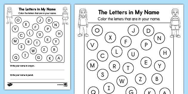 The Letters In My Name Activity Hecho Por Educadores 