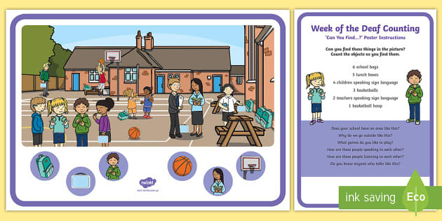 Poster Activity | International Week of Deaf People | Twinkl