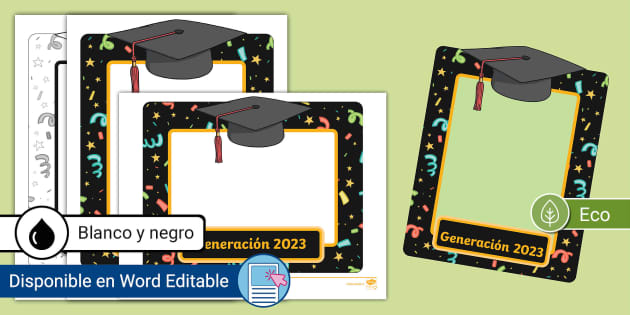 Marco para Foto: Graduados de Pre-Escolar (teacher made)