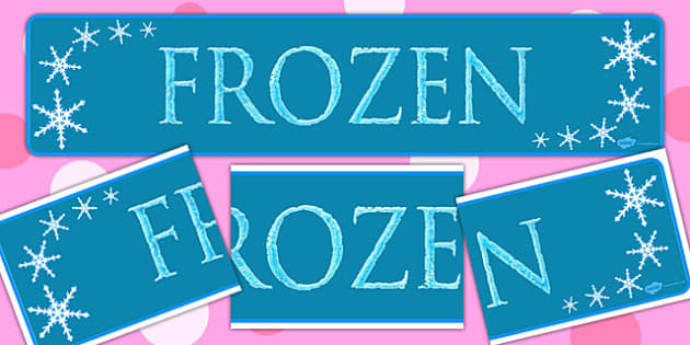 Frozen Display Banner (teacher made) - Twinkl
