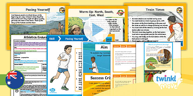Move PE Year 5 Athletics Lesson 3: Endurance Running Lesson Pack