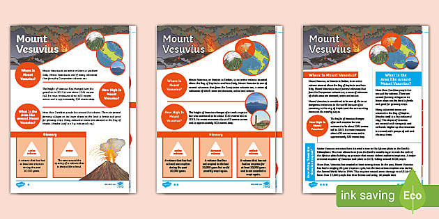 Mount Vesuvius Facts – History – Twinkl (teacher made)