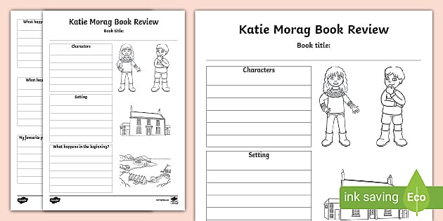 Book Review Sheet - Katie Morag Teaching Support - Twinkl