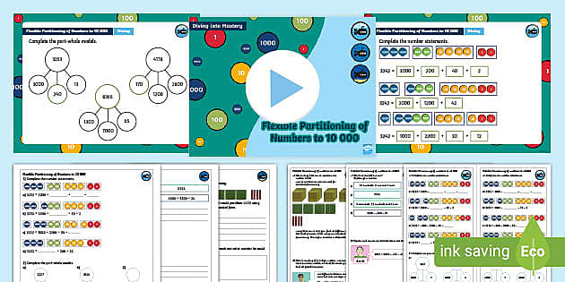👉 Y4 DiM: Step 7 Flexible Partitioning of Numbers to 10 000