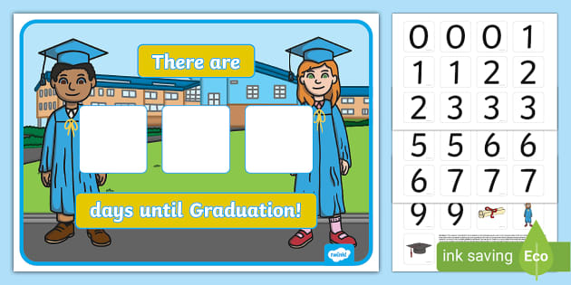 Graduation Countdown Display Poster (nauczyciel wykonał) Graduation Countdown Display Poster (nauczyciel wykonał)