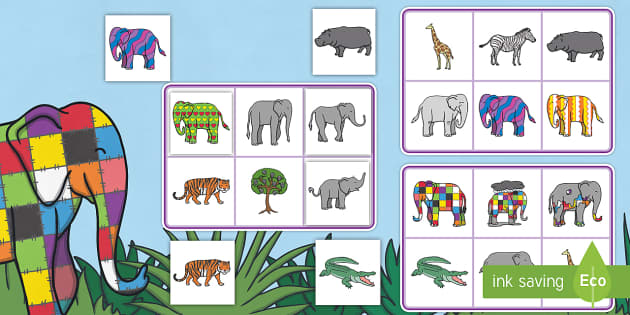Matching Cards and Board to Support Teaching on Elmer