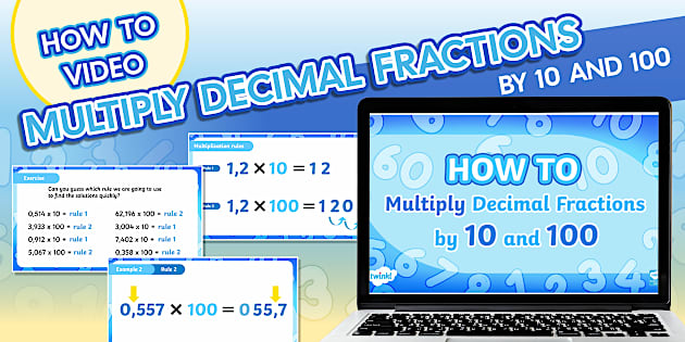 Gr7 Maths How to Multiply Decimal Fractions by 10 and 100 - PowerPoint ...