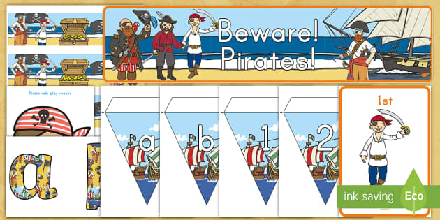 Pirate-Themed Classroom Set-Up Resource Pack - pirate, classroom theme