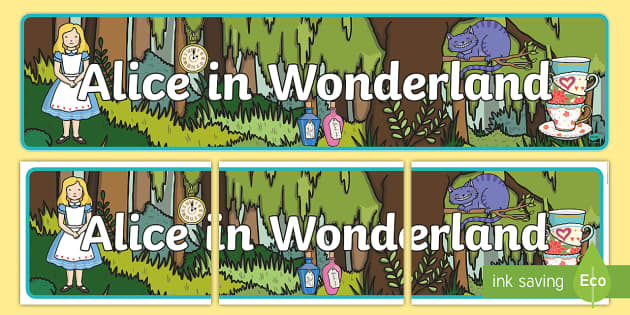 Alice in Wonderland Printable Banner - Primary Resources
