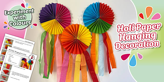 Holi Paper Hanging Decoration