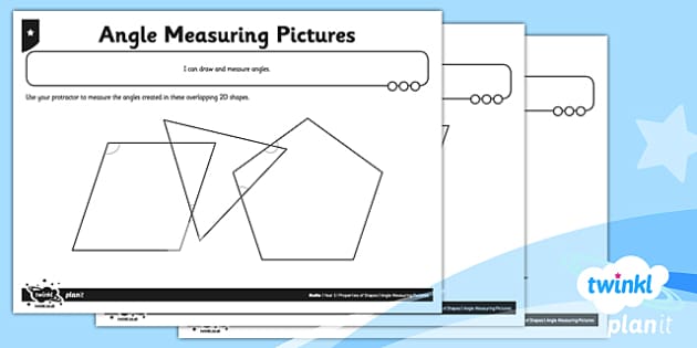 PlanIt Maths Y5 Properties of Shapes Angle Measuring Pictures Home Learning