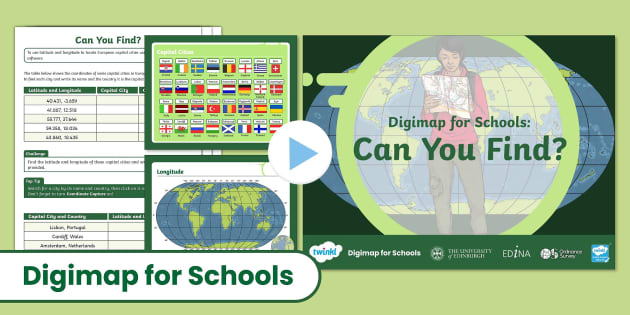FREE! - KS2 Digital Mapping using Digimap for Schools: Can You Find?