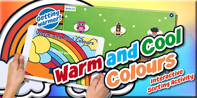 Warm and Cool Colours Interactive Sorting Activity