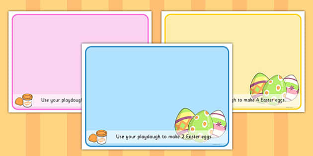 Basic Counting Eggs Playdough Mats (teacher made) - Twinkl