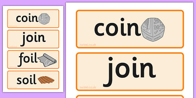 'oi' Sound Word Cards - Phonics Activity (teacher made)