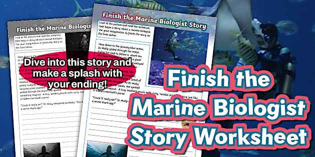 Finish the Marine Biologist Story Worksheet