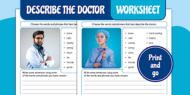 Describe the Doctor Worksheet