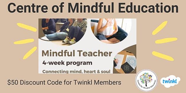 FREE! - Centre of Mindful Education Discount Code - Twinkl