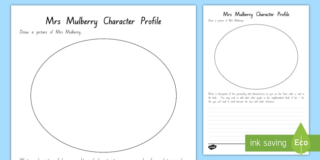 FREE! - Mrs Mulberry Character Profile Activity To Support Teaching On The
