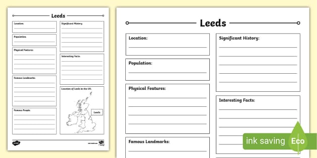 Leeds Fact File Template (teacher made)