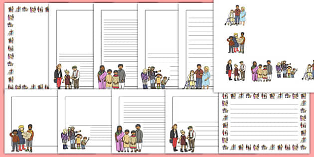 FREE! - My Family Page Borders (teacher made)