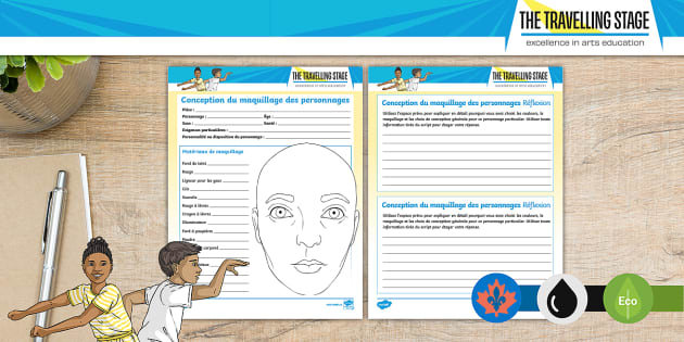 FREE Character Makeup Design Activity French - Twinkl