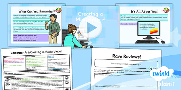 Computing: Computer Art: Creating a Masterpiece Year 2 Lesson Pack 6