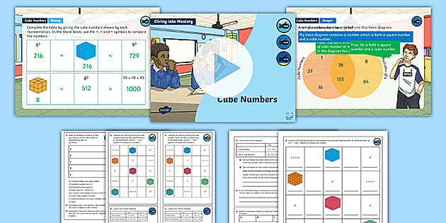 👉 White Rose Maths Compatible Year 5 Cube Numbers