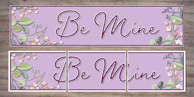 Floral Valentine's Day Banner | Twinkl Party - Twinkl