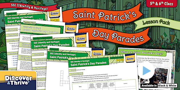 SEE (Identity & Heritage) Saint Patrick's Day Parades Lesson Pack (5th ...