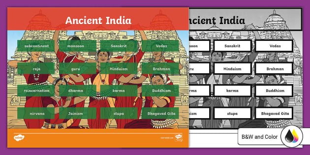 Sixth Grade Ancient India Vocabulary Mat (teacher made)