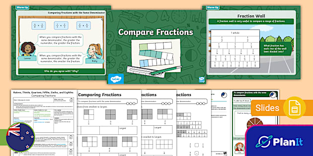 Phase 1 Number: Comparing Fractions (teacher made) - Twinkl
