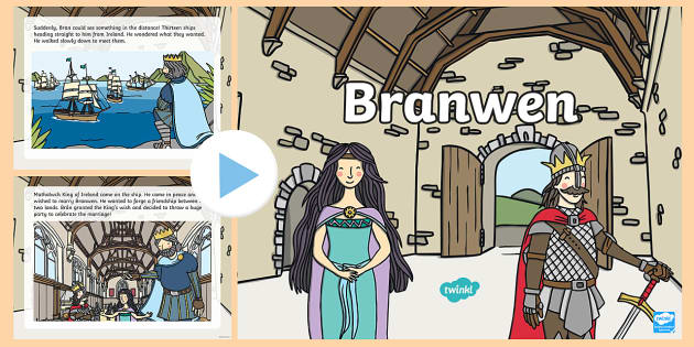 Beautifully Illustrated Branwen PowerPoint (Teacher-made)