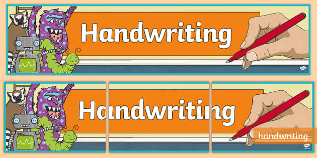 Handwriting Display Banner Joined Cursive Display Showcase handwriting-display-banner-joined-cursive-display-showcase