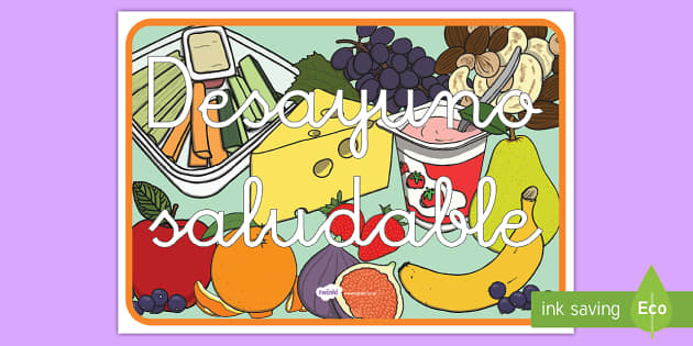 Póster DIN A4: Desayuno saludable (nauczyciel wykonał) Póster DIN A4: Desayuno saludable (nauczyciel wykonał)