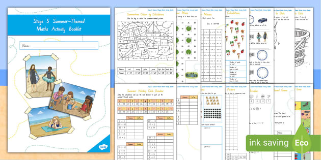 Stage 5 Summer Maths Activity Booklet (Teacher-Made)