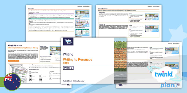 FREE! - Phase 2 Writing to Persuade Raps: Unit Overview
