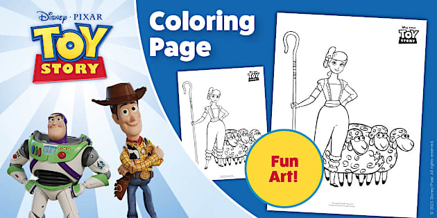 little bo peep coloring sheet