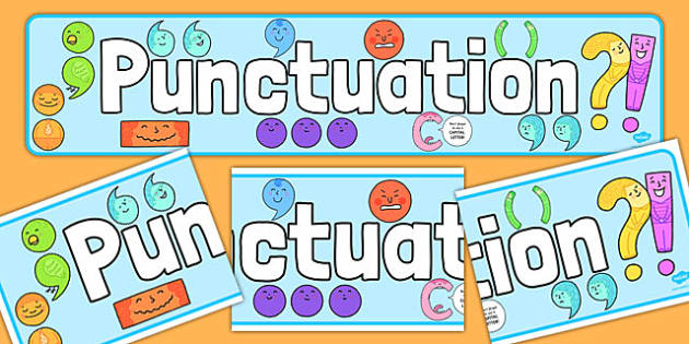 FREE! - Punctuation Display Banner (Teacher-Made) - Twinkl