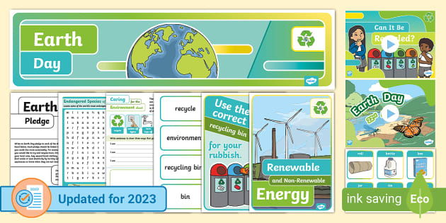 Top 10 Earth Day Resource Pack - Geography - KS1 - Twinkl