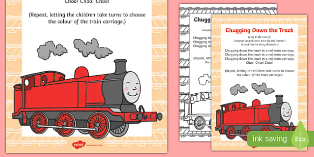 Chugging Down the Track Song (Teacher-Made) - Twinkl